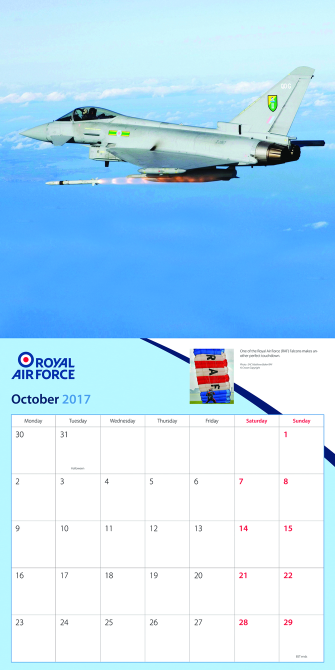 Official RAF 2017 Calendar