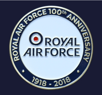 Royal Air Force 100 Logo Coin
